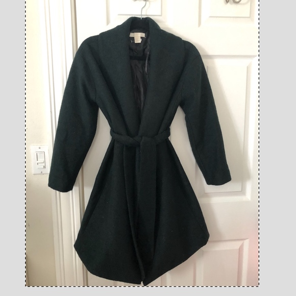 H&M | Jackets & Coats | Hm Forrest Green Ladies Coat | Poshmark